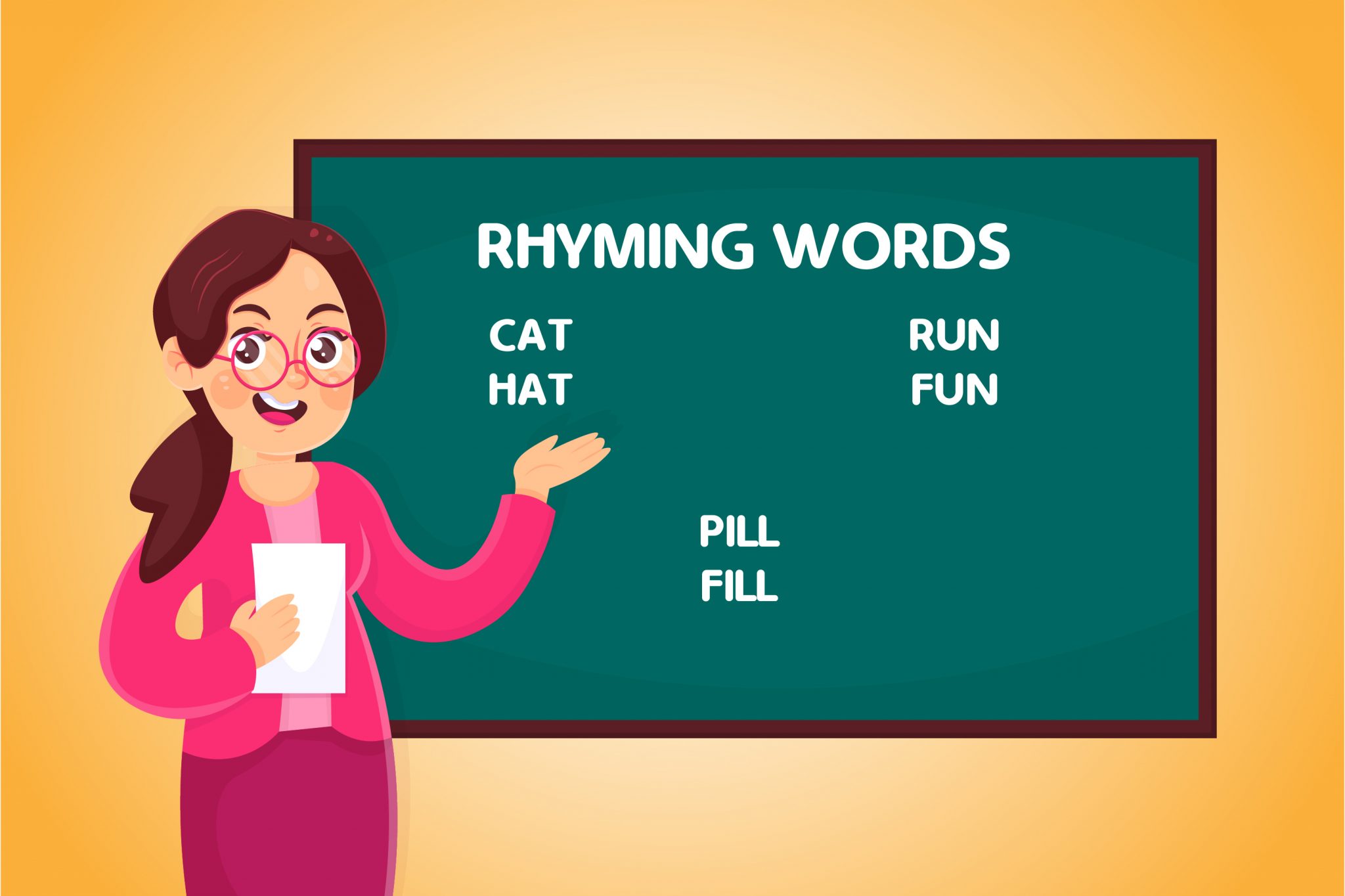 Rhyming words for preschoolers helps language development