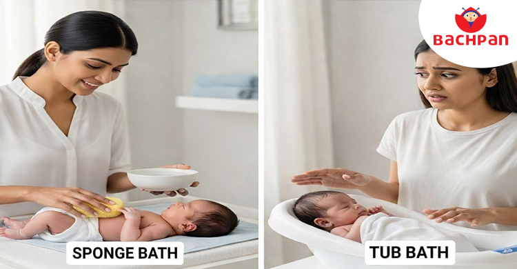 How to Bathe a Baby for the First Time with an Umbilical Cord